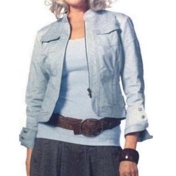 CAbi | Jackets & Coats | Cabi Moto Denim Jacket | Poshmark